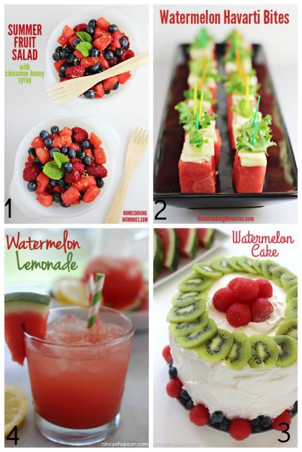 50+ Yummy Watermelon Recipes - Foodie Chicks Rule